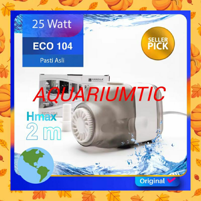 Jual POMPA AQUARIUM KANDILA ECO-104 MESIN POMPA AIR CELUP LOW WAT | Shopee Indonesia