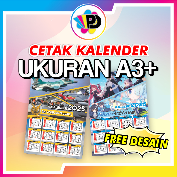 Jual Cetak Kalender 2025 A3+ Desain Custom | Kalender desain suka suka ...