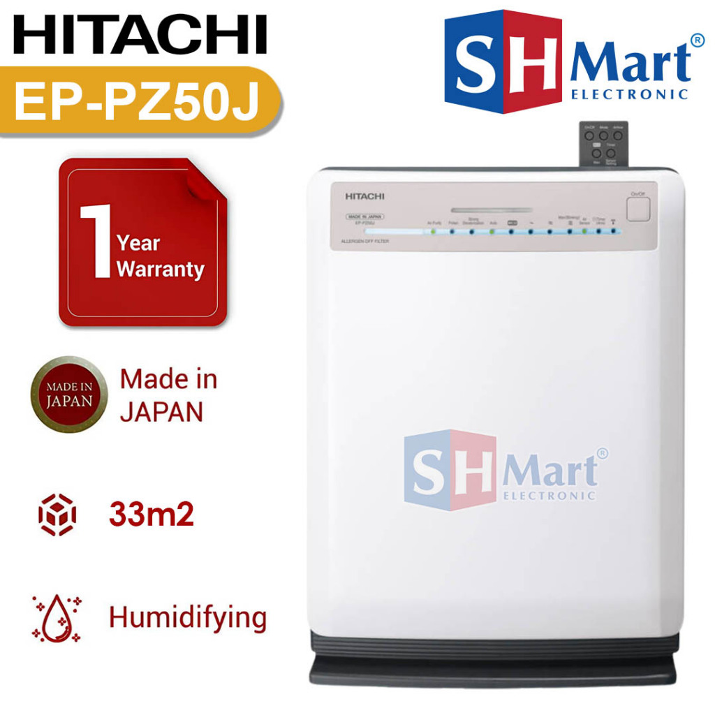 Jual Air Purifier Hitachi EP-P50J (Pembersih Udara) EPP50J 33m² White ...