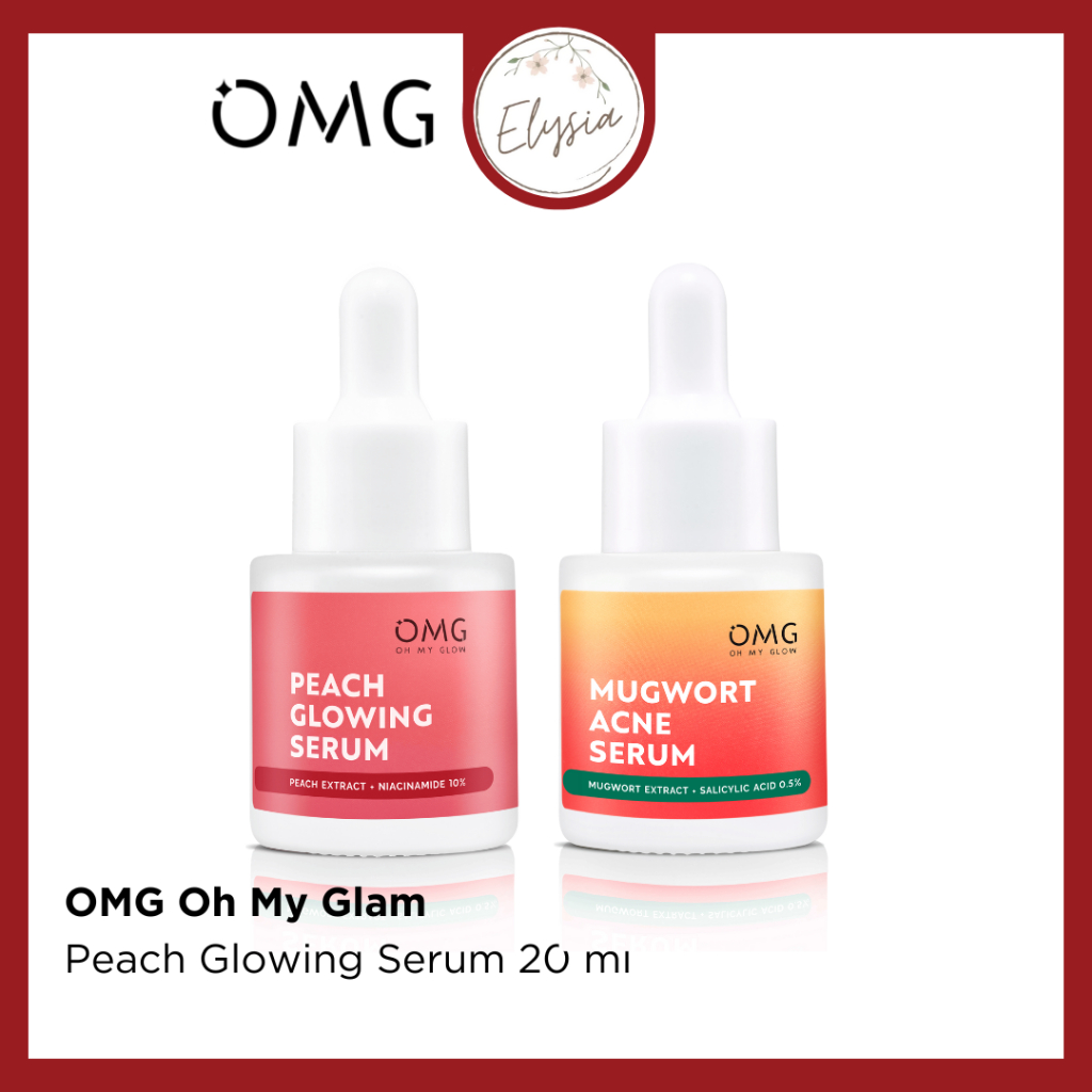 Jual OMG OH MY GLOW Serum 20ml | Peach Glowing | Mugwort Acne | Shopee Indonesia