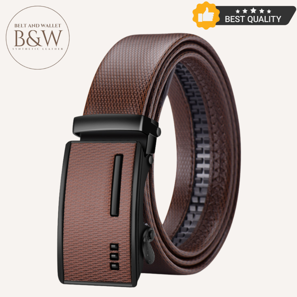 Jual Sabuk Ikat Pinggang 68-4 Brown Coffe Automatic Steel Buckle Formal ...