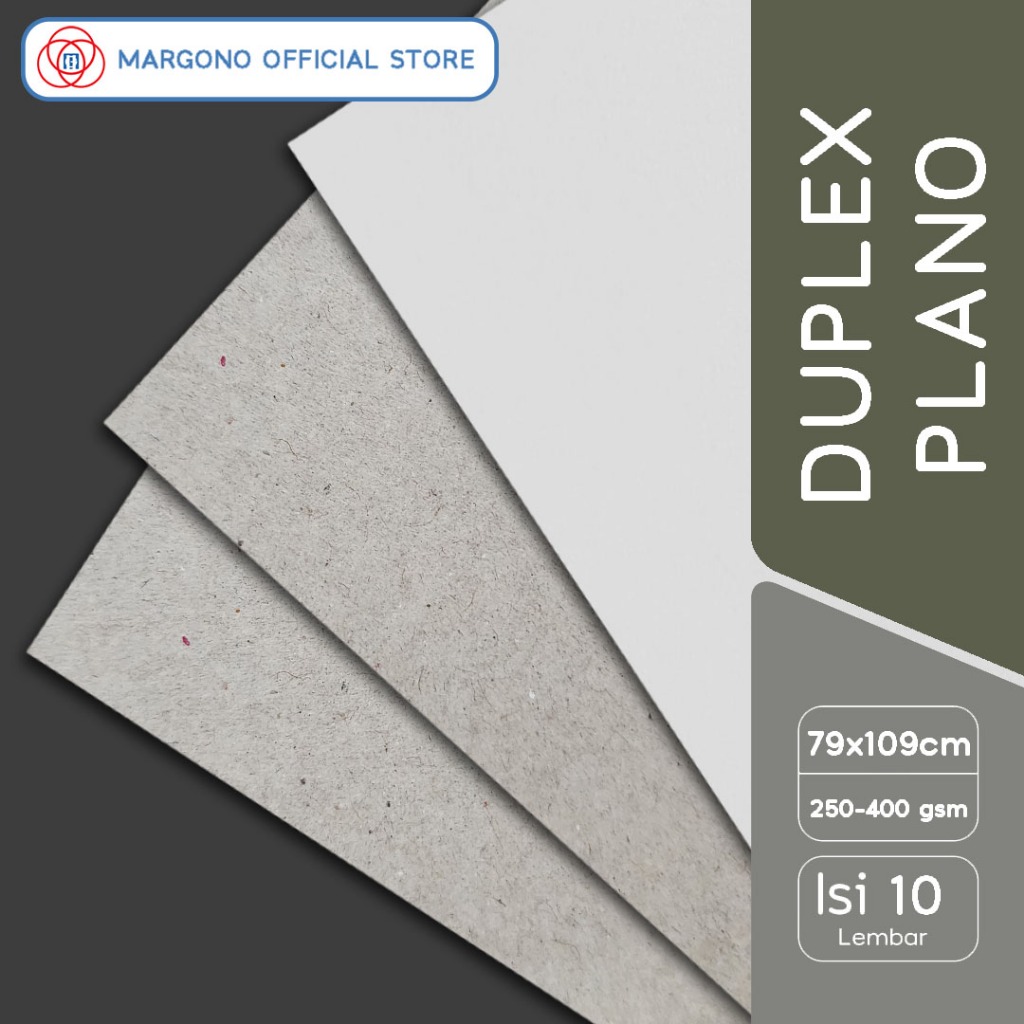 Jual Margono Kertas Karton Duplex Plano Duplek 250 / 310 / 350 / 400 ...