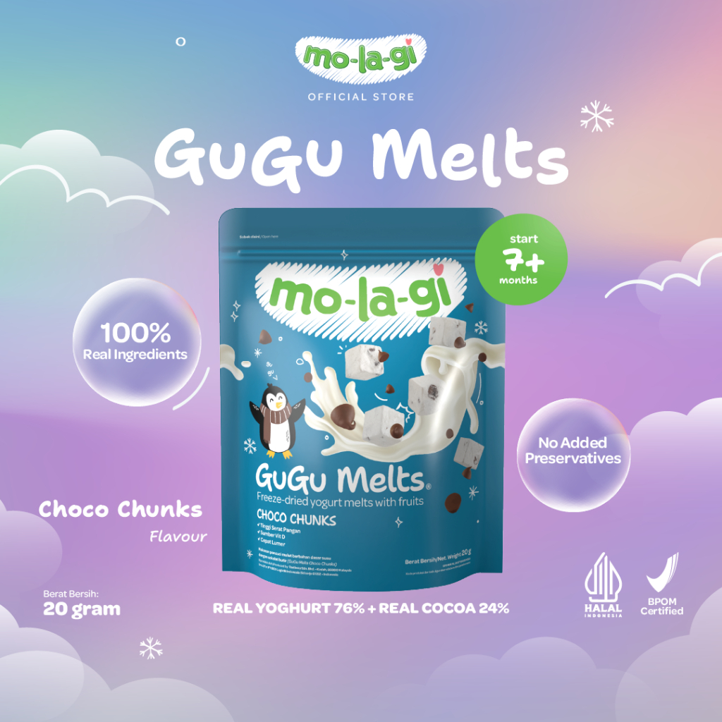Jual Molagi - Gugu Melts Choco Chunks 20gr | Shopee Indonesia
