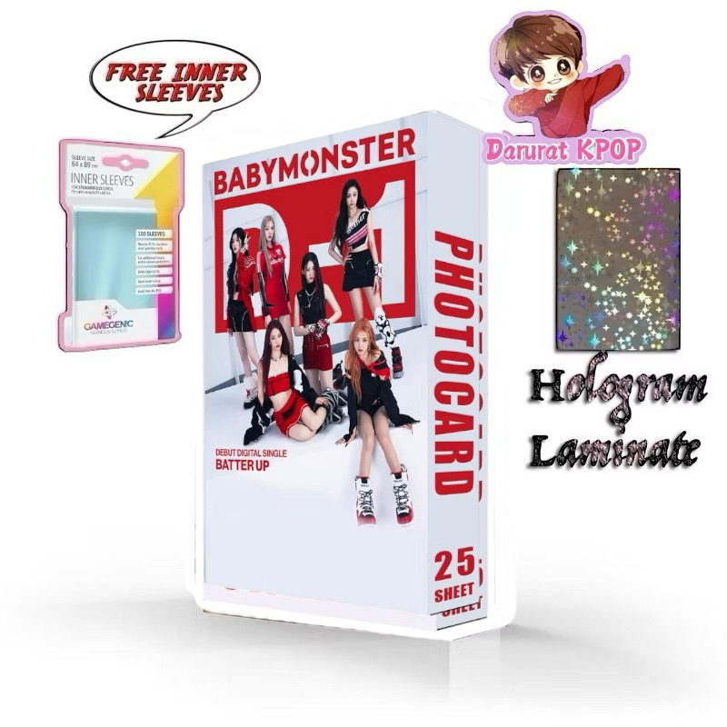 Jual Toing- Darurat.kpop Photocard baby monsterbatter up 1 set isi 25 laminasi glossy gambar 2 ...