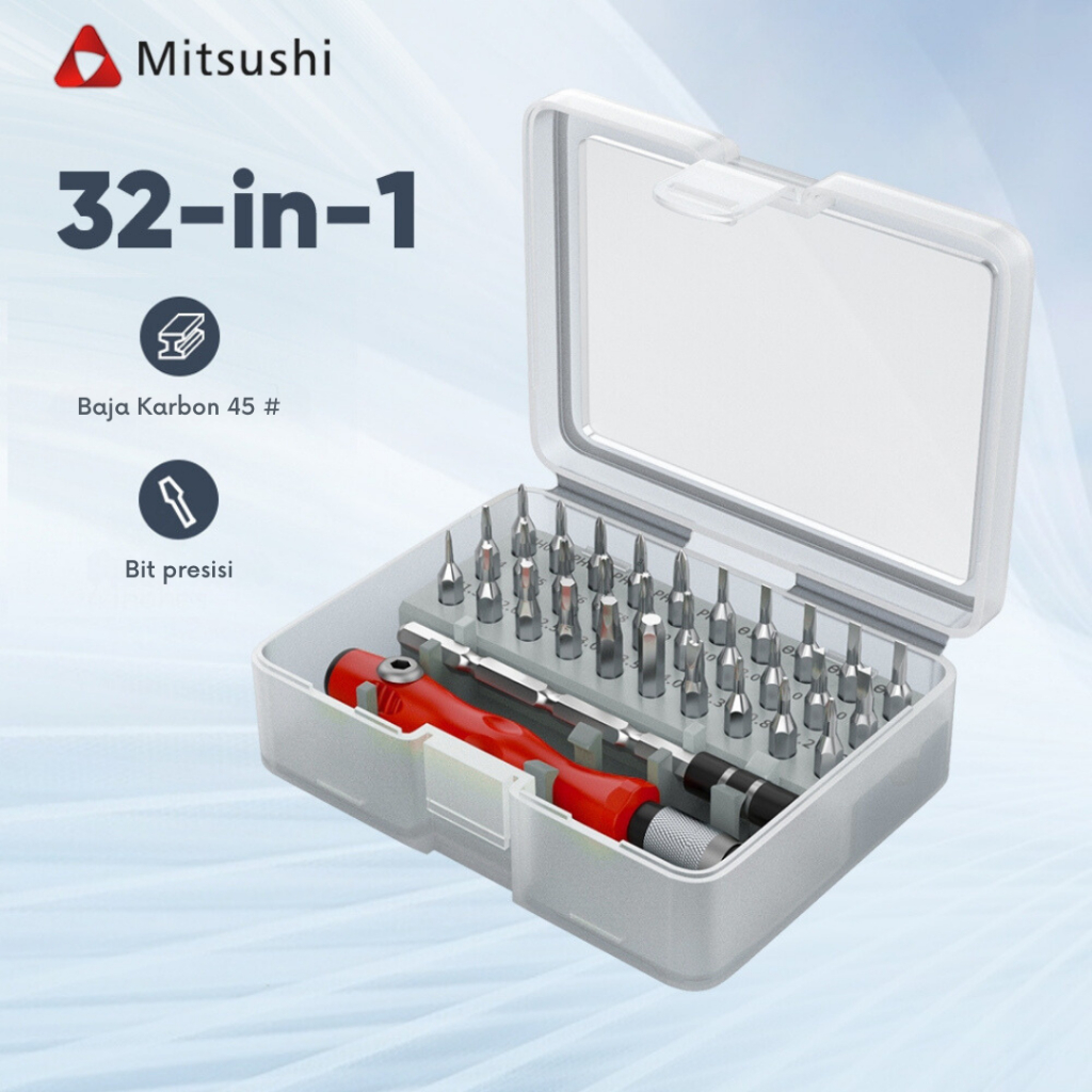 Jual Mitsushi Obeng Set Multi 31 / 32 in 1 Serbaguna Handphone Elektronik Laptop Screwdriver Set ...