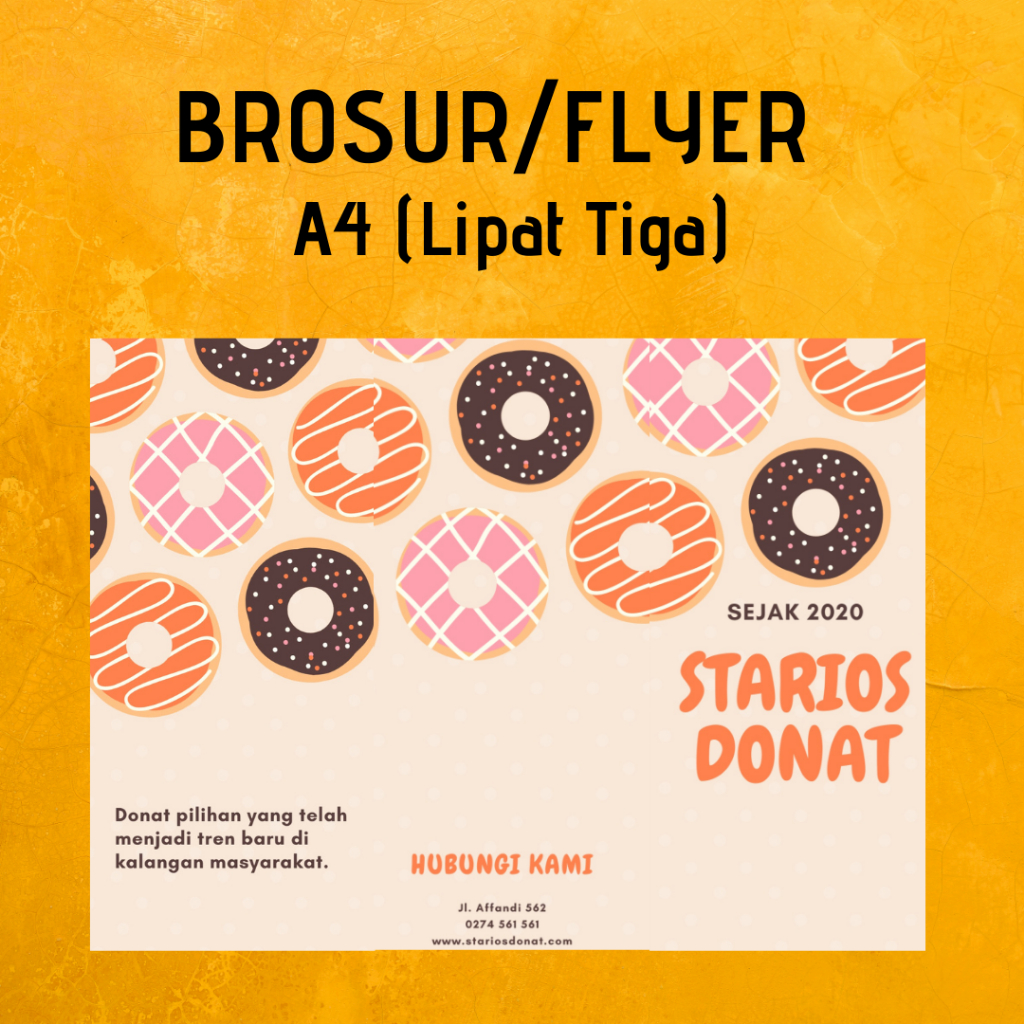 Jual [Lipat Tiga A4] Cetak Paket Brosur Lipat Tiga Leaflet Flyer Kilat Full Color Grosir 100 ...