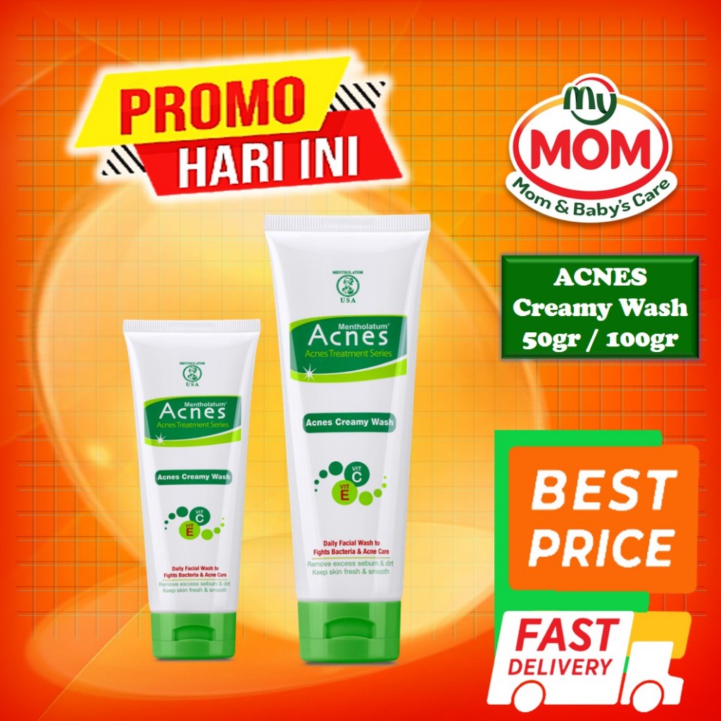 Jual ACNES Creamy Wash 50ml & 100ml - Sabun Wajah Kulit Jerawat - Face ...