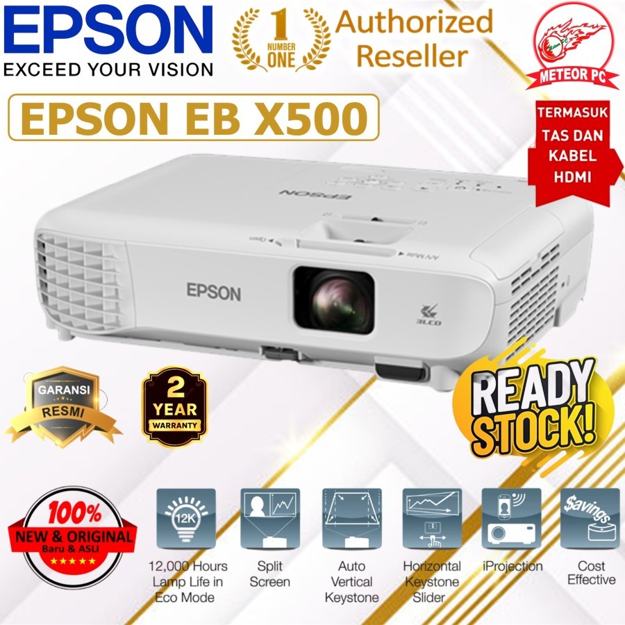 Jual Epson Eb X500 / Proyektor Epson Eb X500 XGA 3600 lumen | Shopee Indonesia