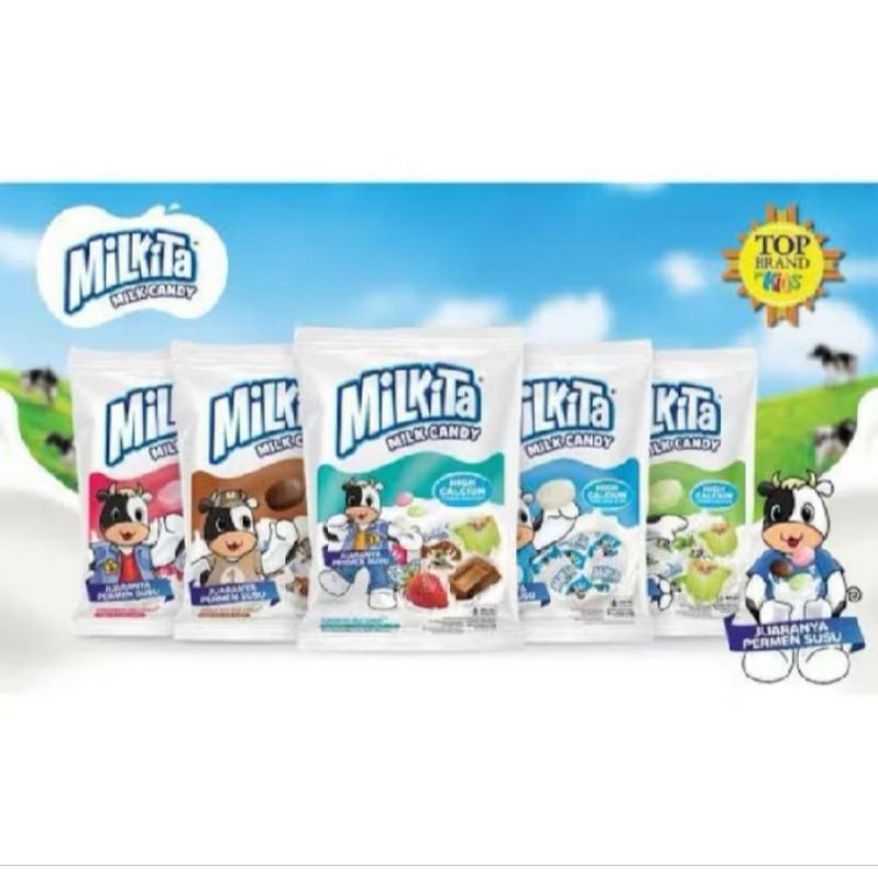 Jual MILKITA MILK CANDY JUARANYA PERMEN SUSU 120 G(30 pcs) | Shopee ...
