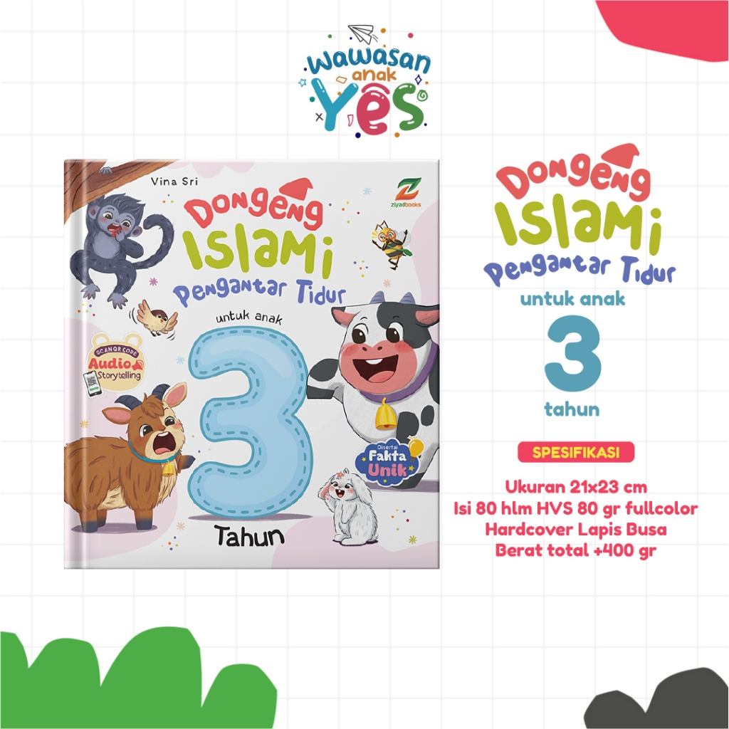Jual buku cerita Dongeng Islami pengantar tidur anak tk sd islami umur 1 2 3 tahun ziyadbooks ...