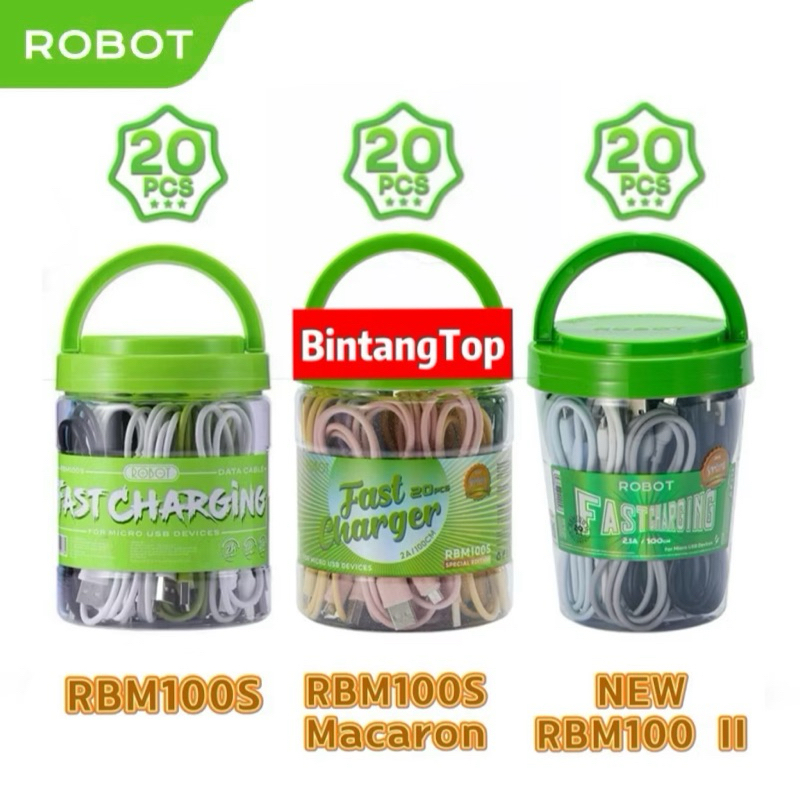 Jual ROBOT RBM100s RBM100 II / Kabel data ROBOT RBM100 II micro usb 2.1A 100cm ORIGINAL (1 ...