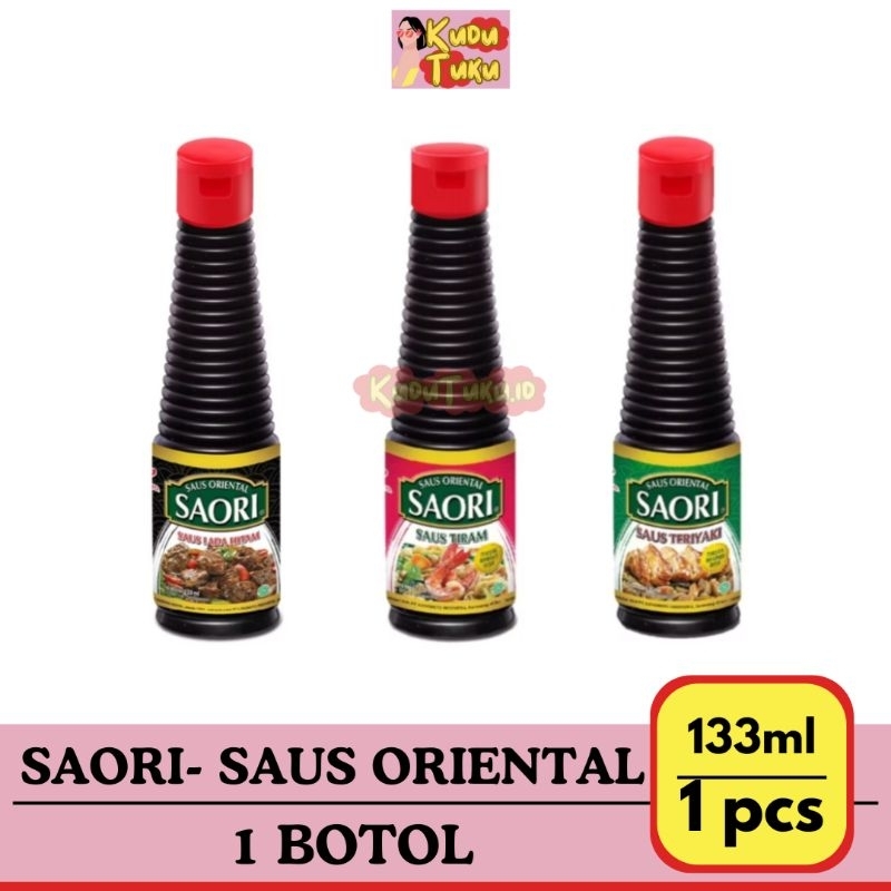 Jual 1 PCS - SAORI SAUS ORIENTAL 133ml BOTOL- SAUS TIRAM, SAUS TERIYAKI ...
