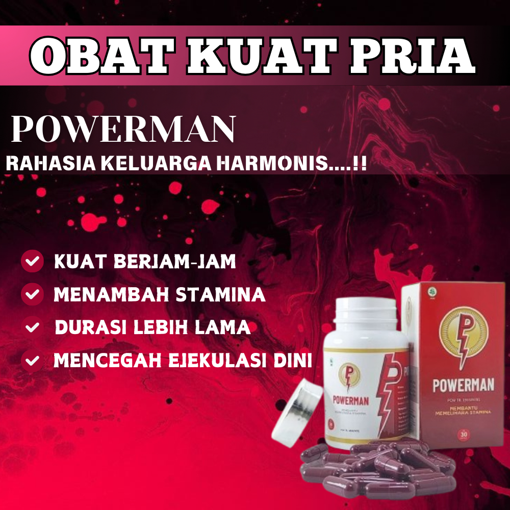 Jual POWERMAN- OBAT STAMINA PRIA100% original BPOM & Halal | Shopee ...