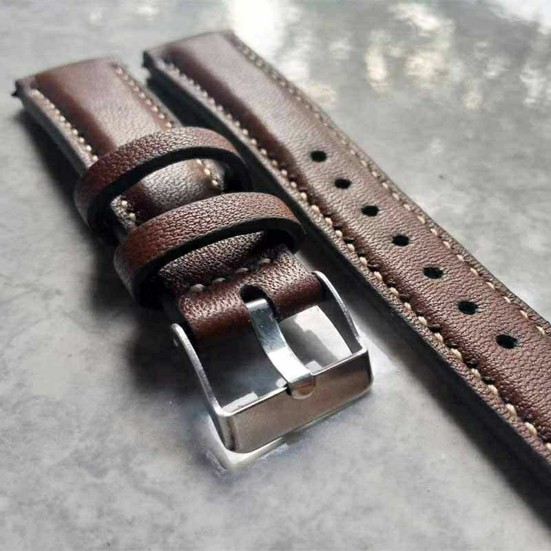 Jual Tali Jam Kulit Asli Domba Handmade Warna Coklat-Garansi 1 Tahun ...