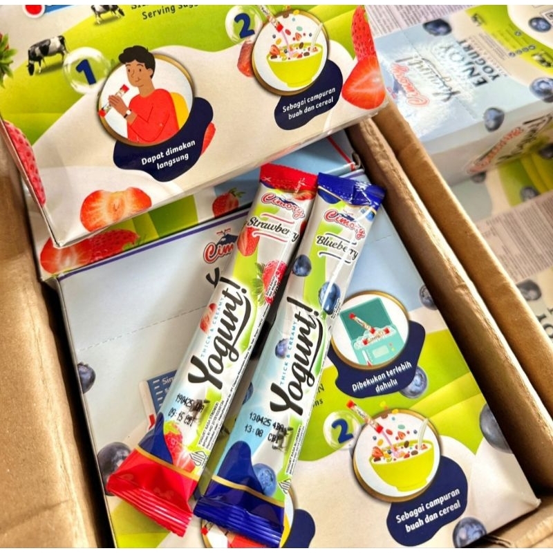 Jual Cimory yogurt Stick Yoghurt / Yogurt Stik 40gr x 10pcs | Shopee ...