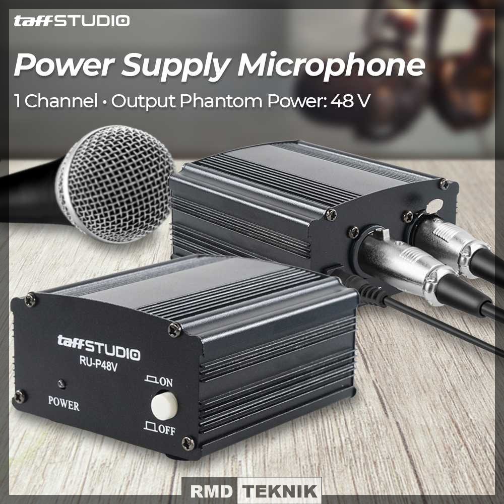 Jual Phantom Power Microphone Condenser 1 Channel 48V - Power Supply ...