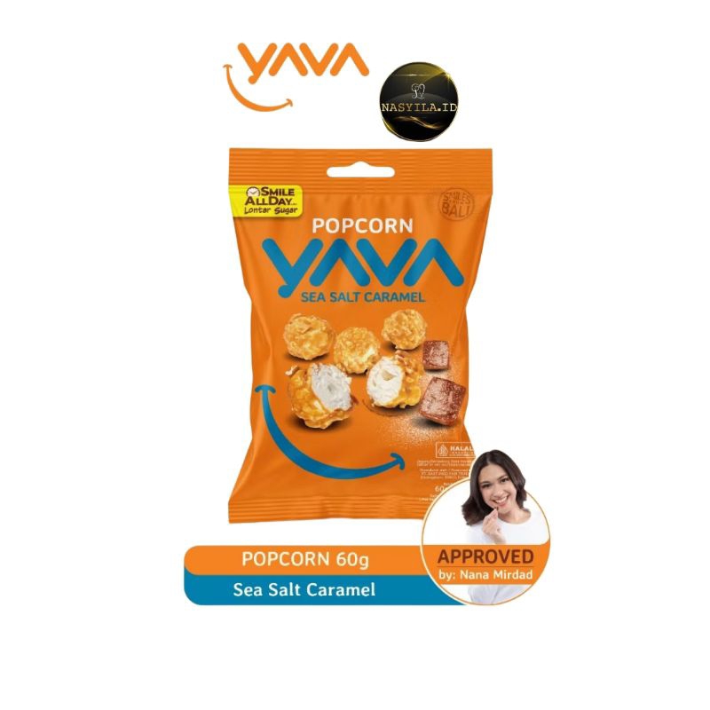 Jual YAVA Popcorn Sea salt Caramel 60g | Shopee Indonesia