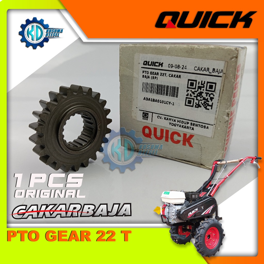 Jual PTO GEAR 22T, CAKAR BAJA - GIGI ATAS - KULTIVATOR - ORIGINAL ...