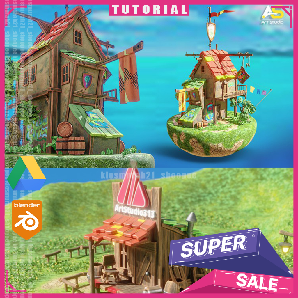 Jual Blender 3D - Modeling to Rendering Micro Scene - Complete Blender ...