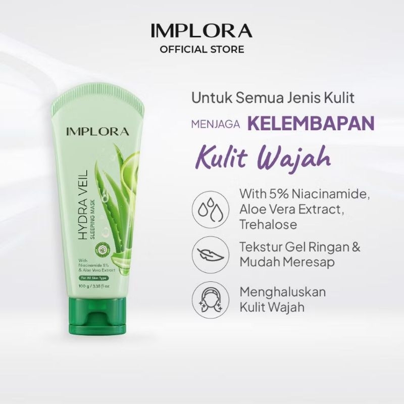 Jual Implora Hydra Veil Sleeping Mask 100ml | Shopee Indonesia