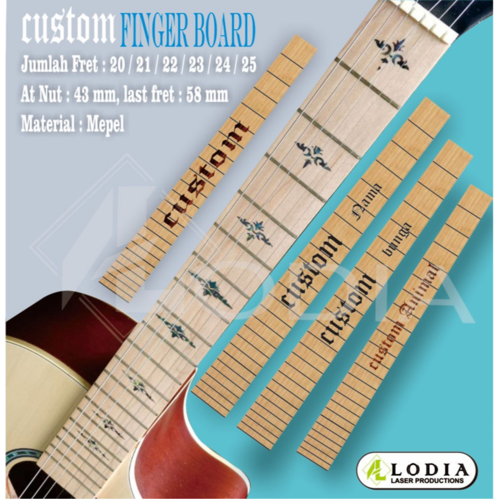 Jual CUSTOM FRETBOARD/ FINGERBOARD INLAY GITAR | Shopee Indonesia