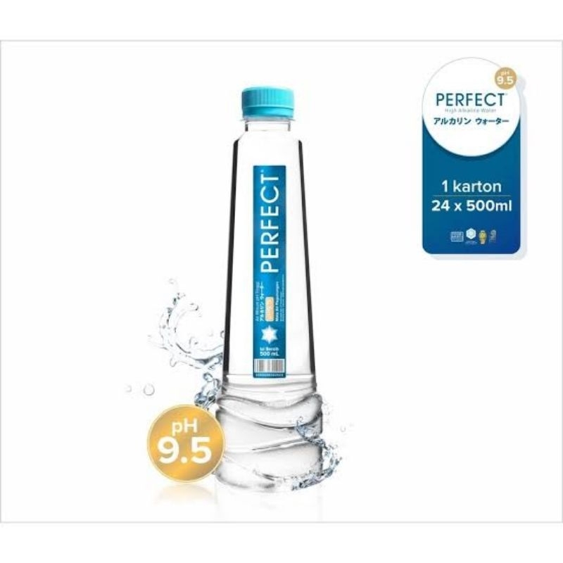 Jual Perfect Natural Alkaline Water PH 9.5 500Ml (1 Box isi 24 botol) | Shopee Indonesia