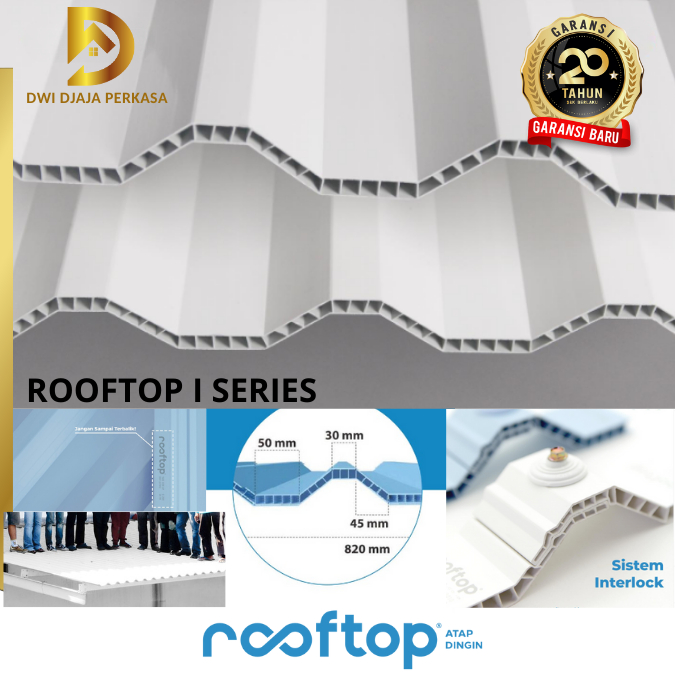 Jual ATAP DINGIN uPVC ROOFTOP® | Shopee Indonesia