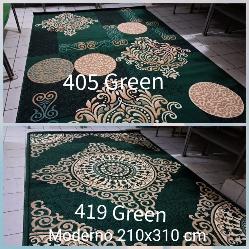 Jual Karpet Permadani Besar Jumbo Momento Moderno Shafira Hijau Green ...
