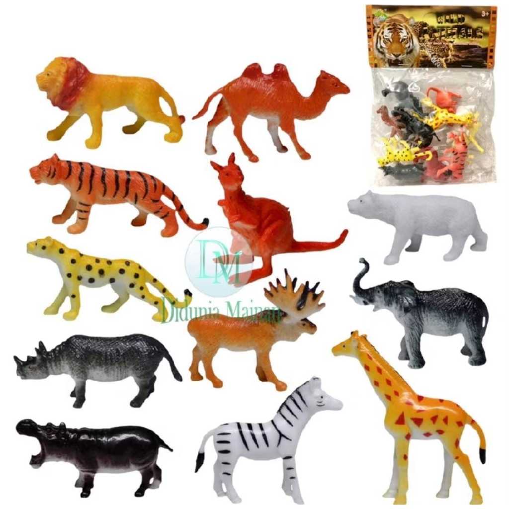 Jual COD MAINAN ANAK MINIATUR ANIMAL ISI 6 PCS / MAINAN FIGURE ANIMAL ...