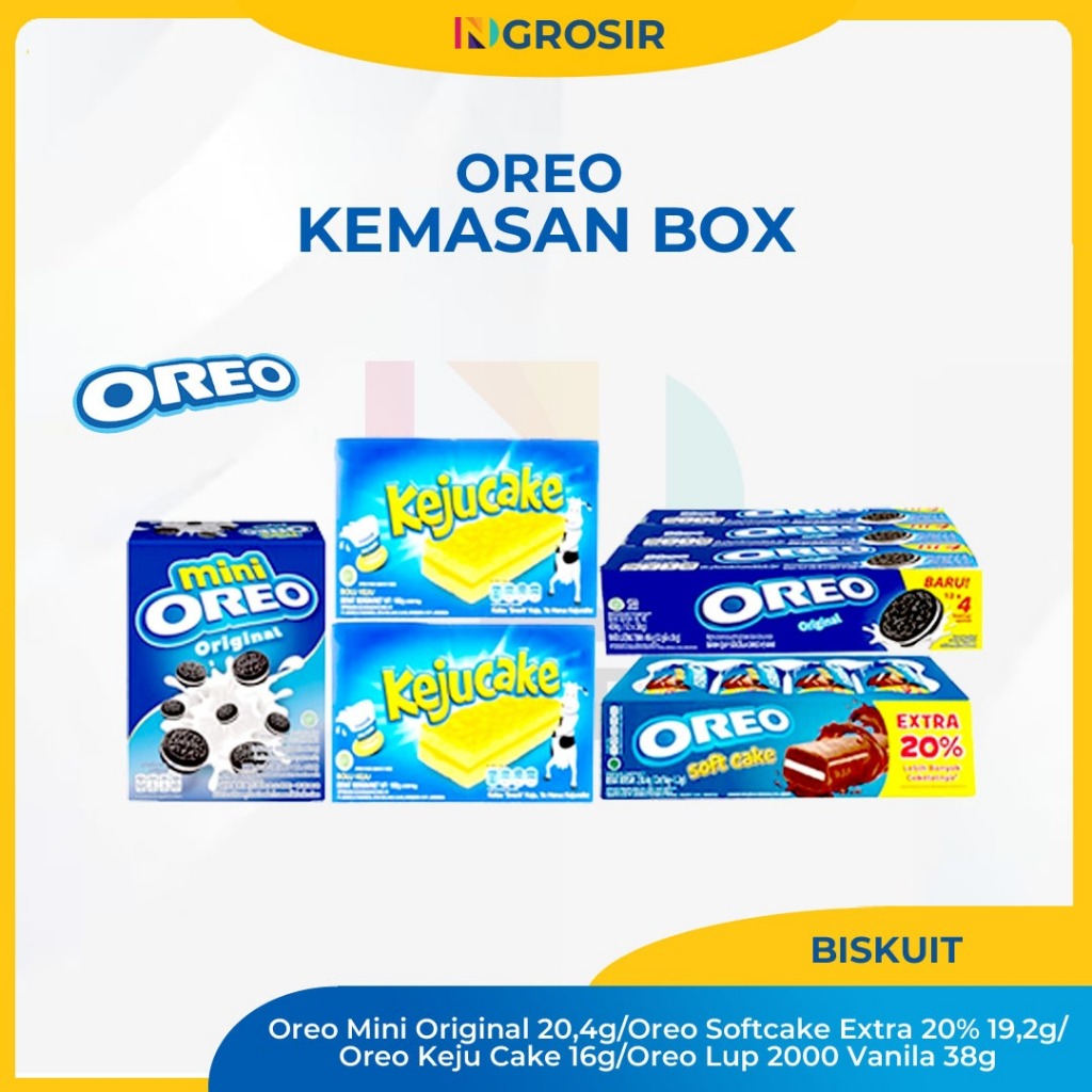 Jual Biskuit Oreo Mini Original/Oreo Softcake/Oreo Keju Cake/Oreo Lup ...