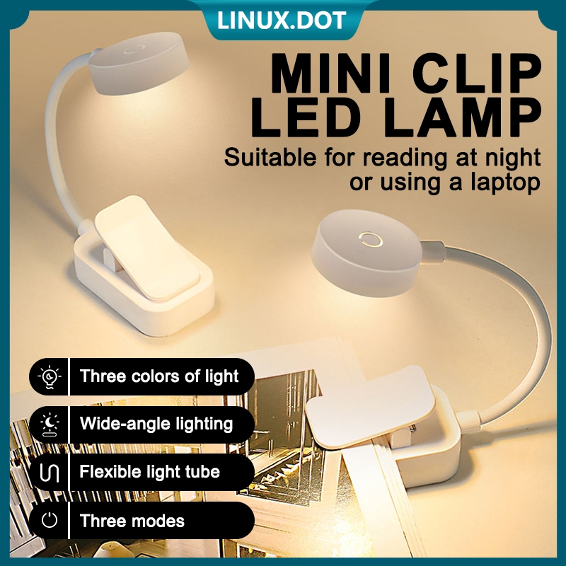 Jual Mini Lampu Baca LED Perlindungan Mata Lampu Baca Malam USB Clip ...