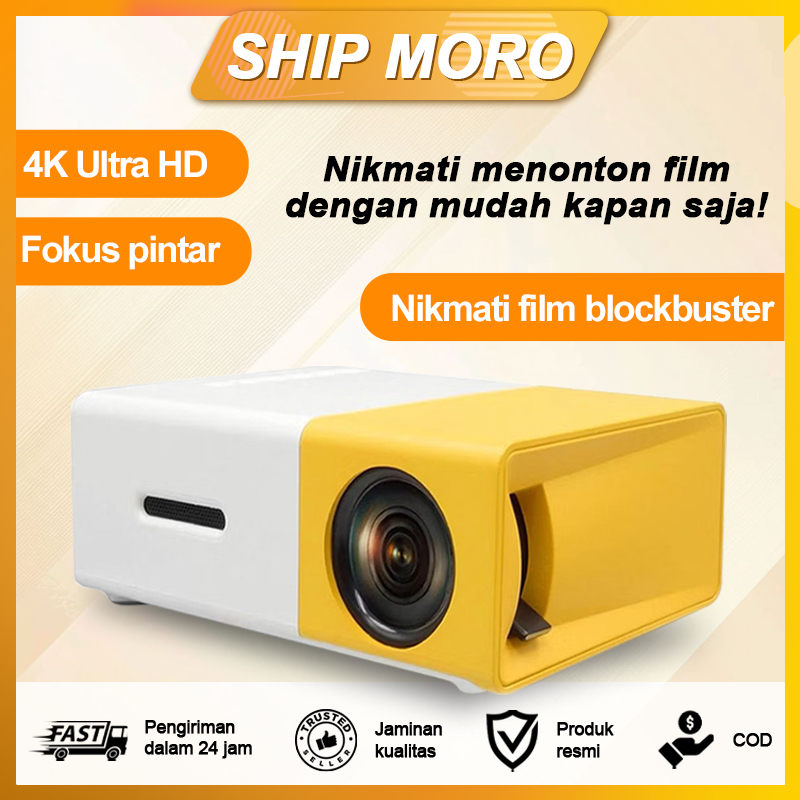 Jual YG300 Mini Proyektor Dukungan Untuk Mirroring Ponsel Rumah Mini ...