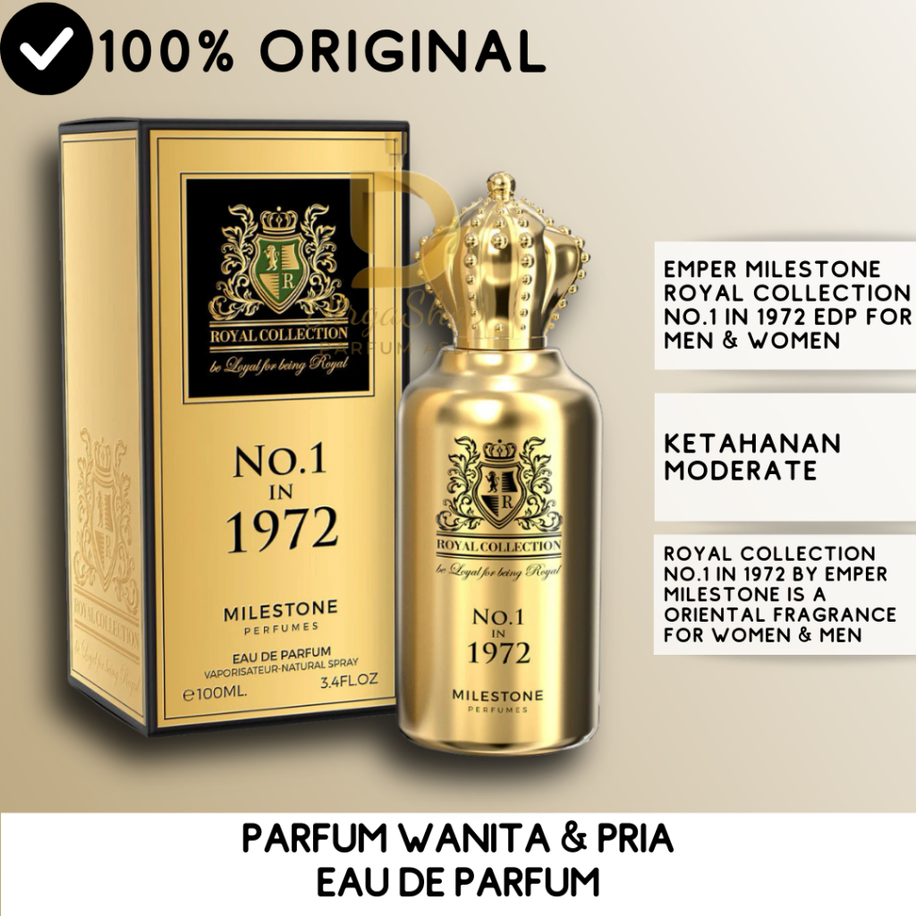 Jual Emper Milestone Royal Collection No.1 in 1972 EDP For Men & Women ...