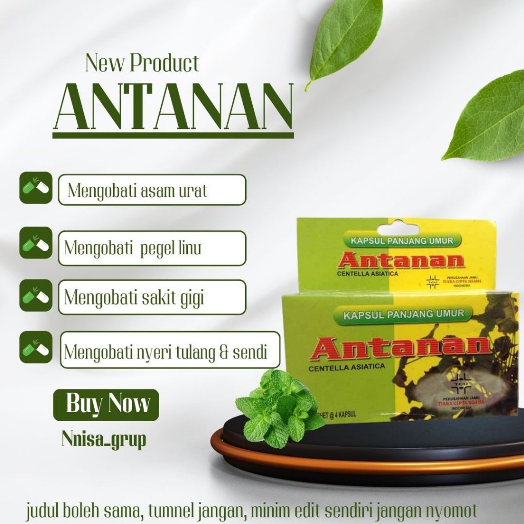 Jual Kapsul Antanan Panjang Umur 100%Original 1 Box isi 12 saset ...