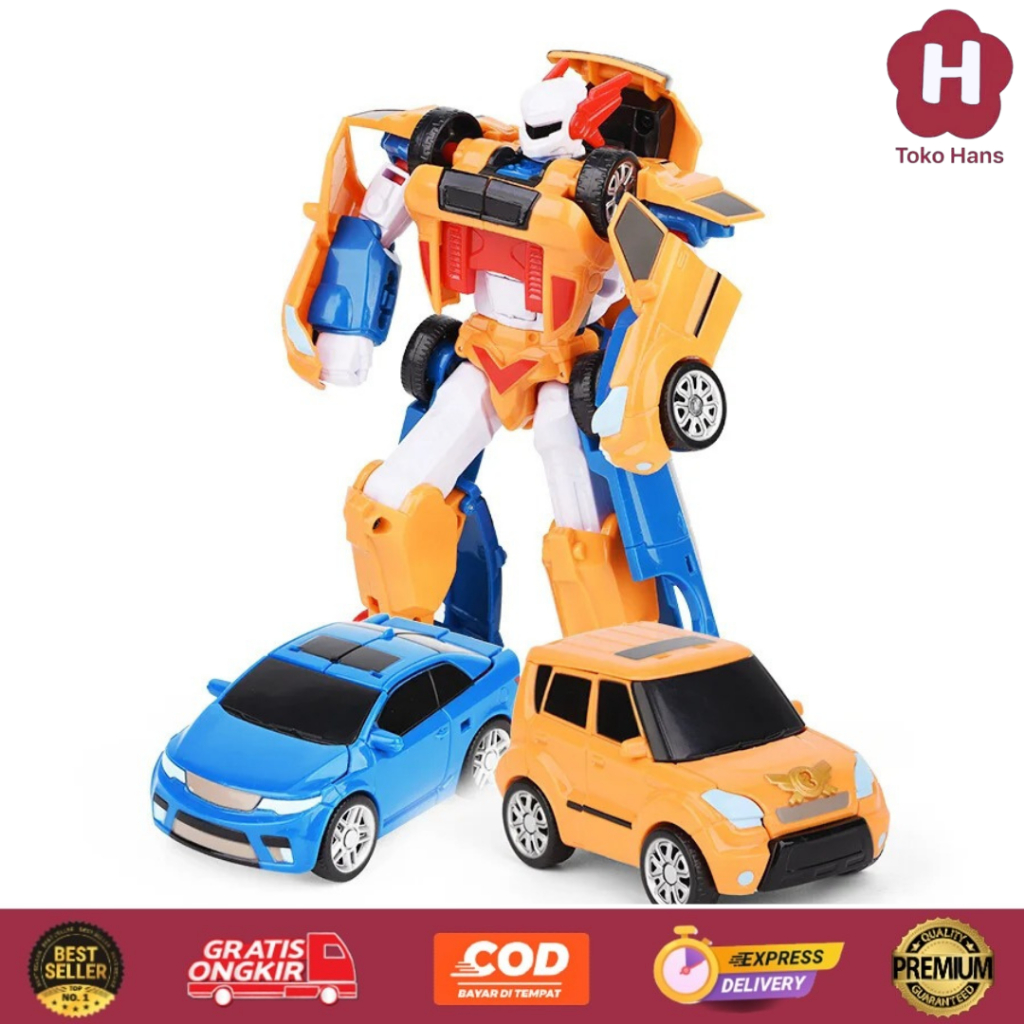 Jual HTH Mainan Anak Cowok Laki Laki Robot Mini Tobot Titan 2 IN 1 Bisa ...