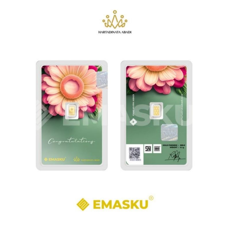 Jual LOGAM MULIA HRTA EMASKU HARTADINATA 0.1 GRAM GR HBD, HWA ...