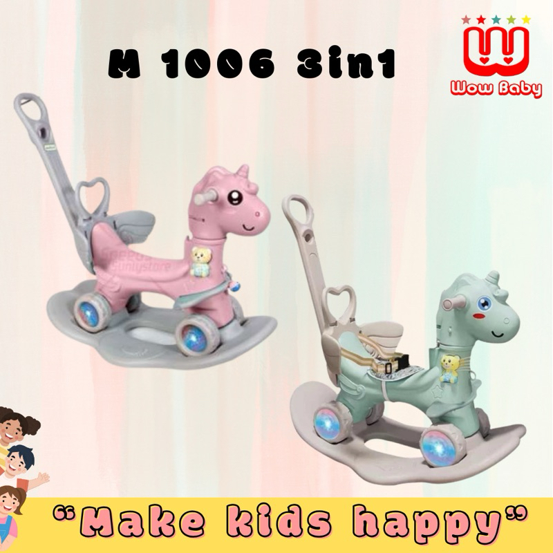 Jual MOLION M - 1006 3 in 1 MAINAN KUDA KUDAAN 3IN1 MAINAN ANAK JUNGKAT ...