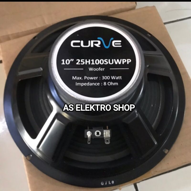 Jual SPEAKER WOOFER 10 ICH CURVE 300 YANG WATT 8 OHM VOICE COIL 25MM ...