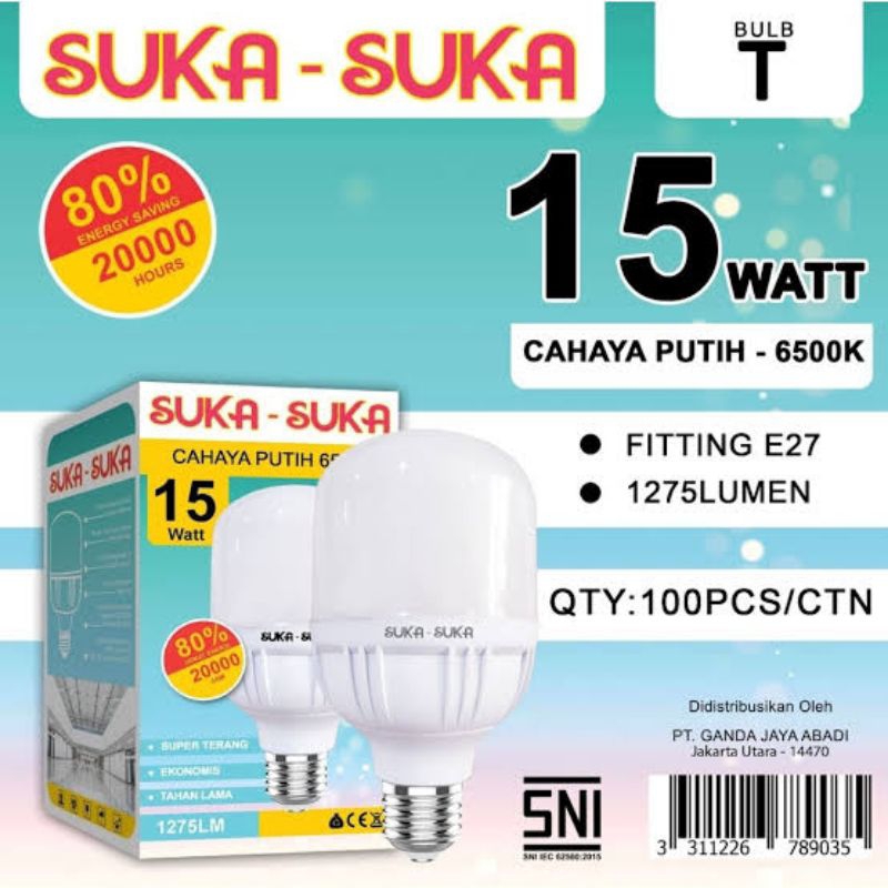 Jual lampu LED suka-suka 15 watt | Shopee Indonesia