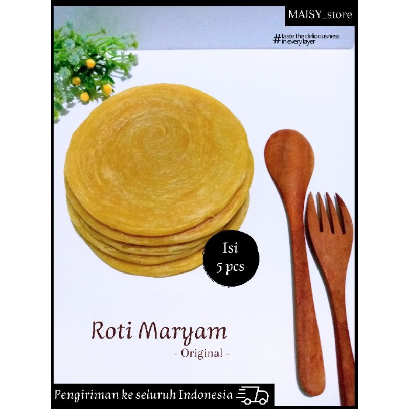 Jual Roti Maryam MAISY/Canai Frozen. ORIGINAL [isi 5 pcs] | Shopee ...