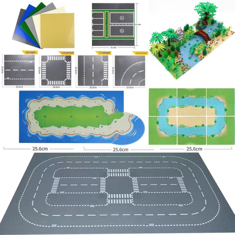 Jual Base Plate Bricks Jalan Raya Building Blocks City Street Road ...