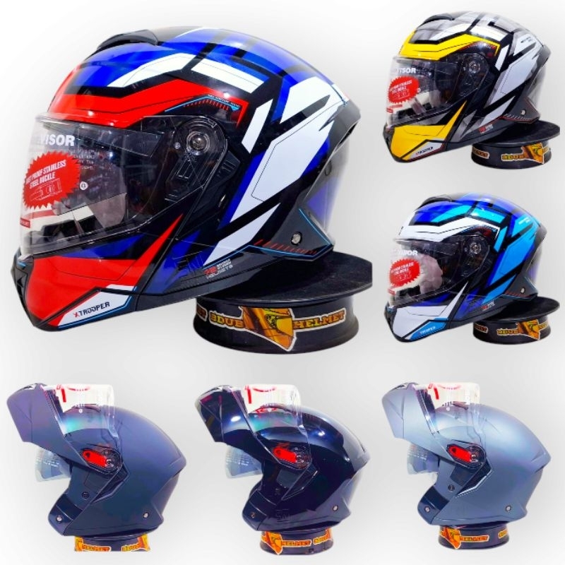 Jual Helm studds modular black glos original studds | Shopee Indonesia