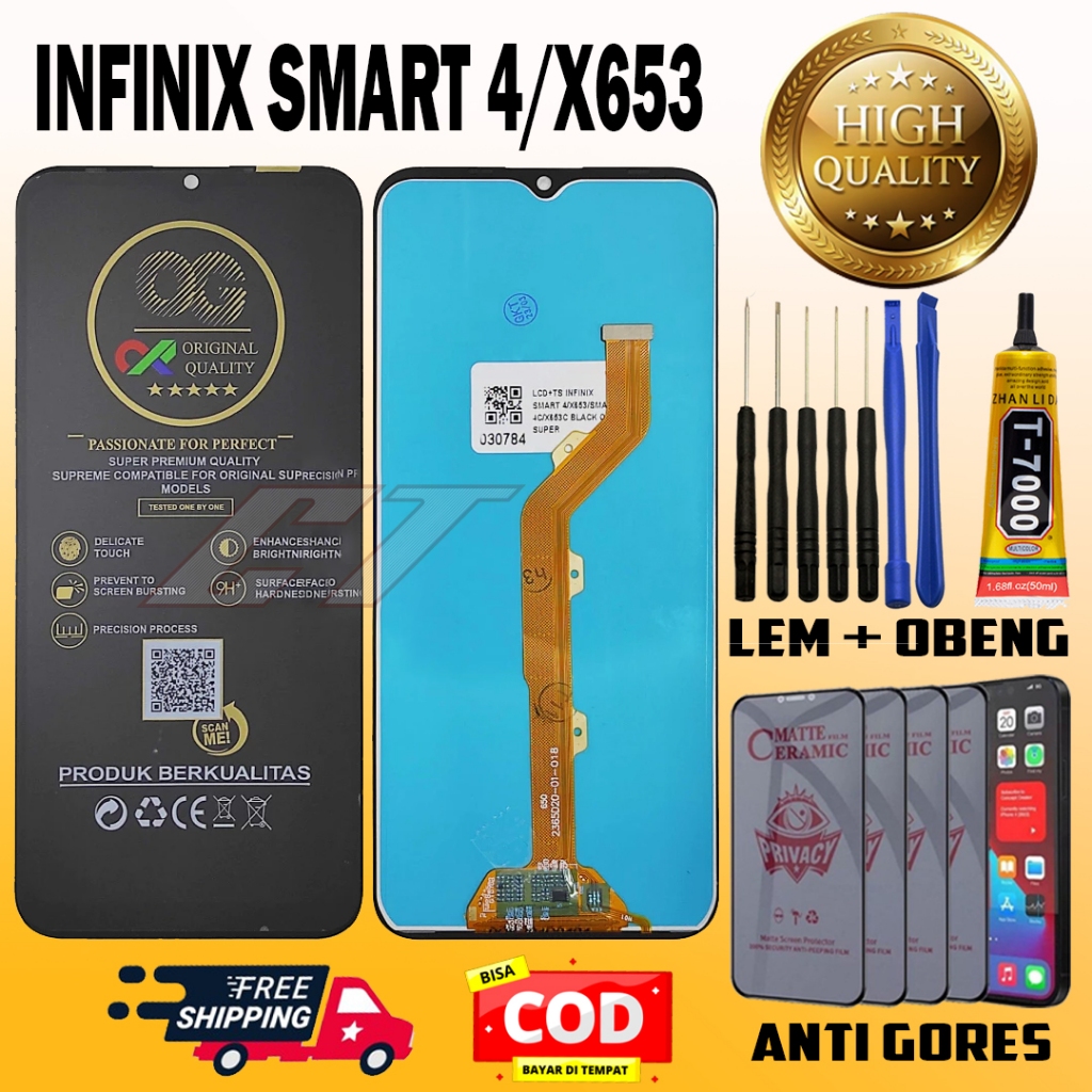Jual LCD TOUCHSCREEN INFINIX SMART 4/X653 LAYAR SENTUH ORIGINAL ORI ALL ...