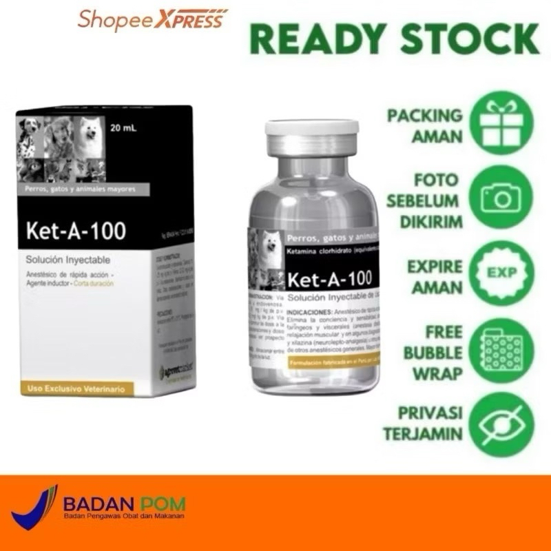 Jual KET-A 100 50mg Solucion Inyectable Asli Original Ampuh Berkualitas ...
