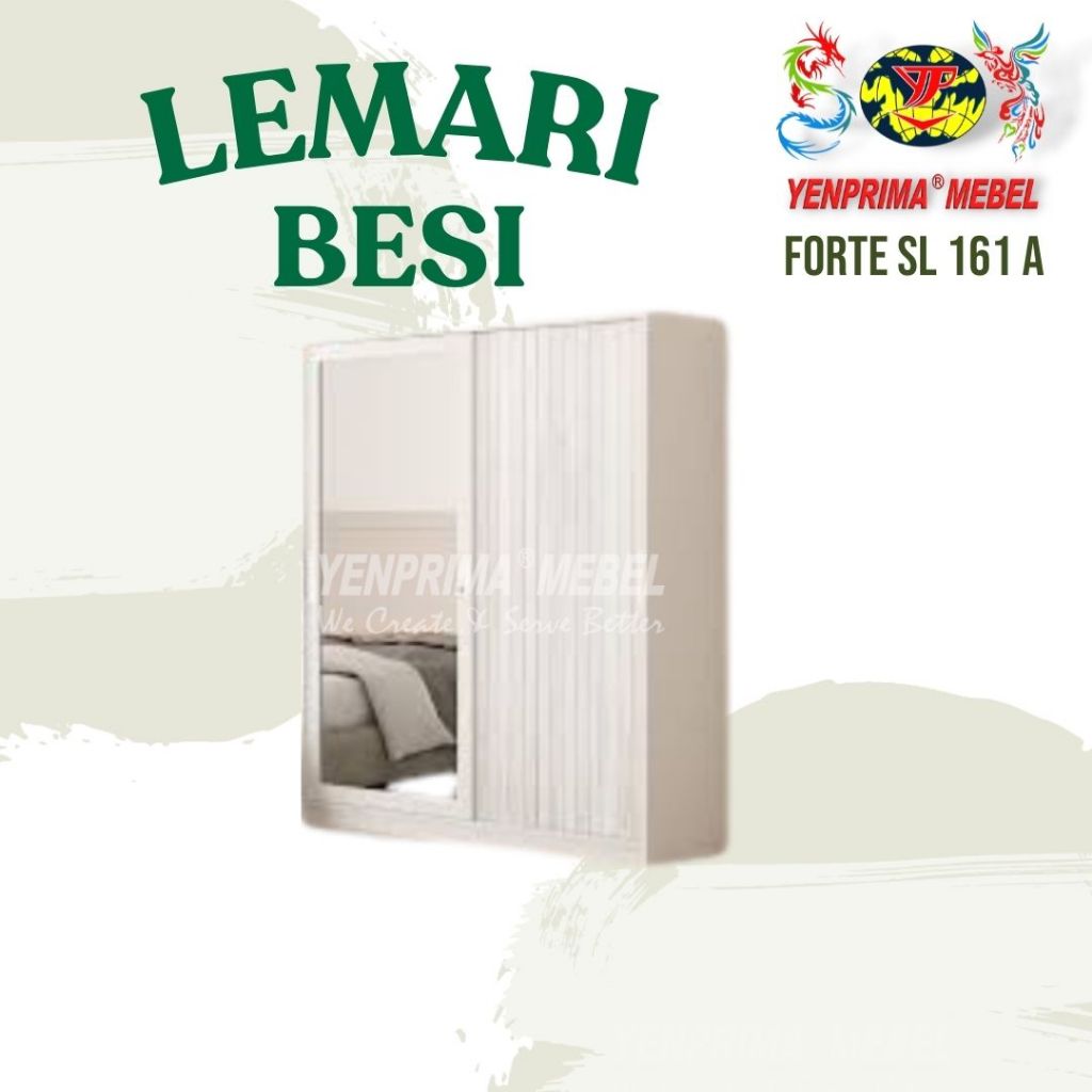 Jual Lemari Pakaian Besi Sliding Forte SL 161 A / Lemari besi 2 Pintu ...