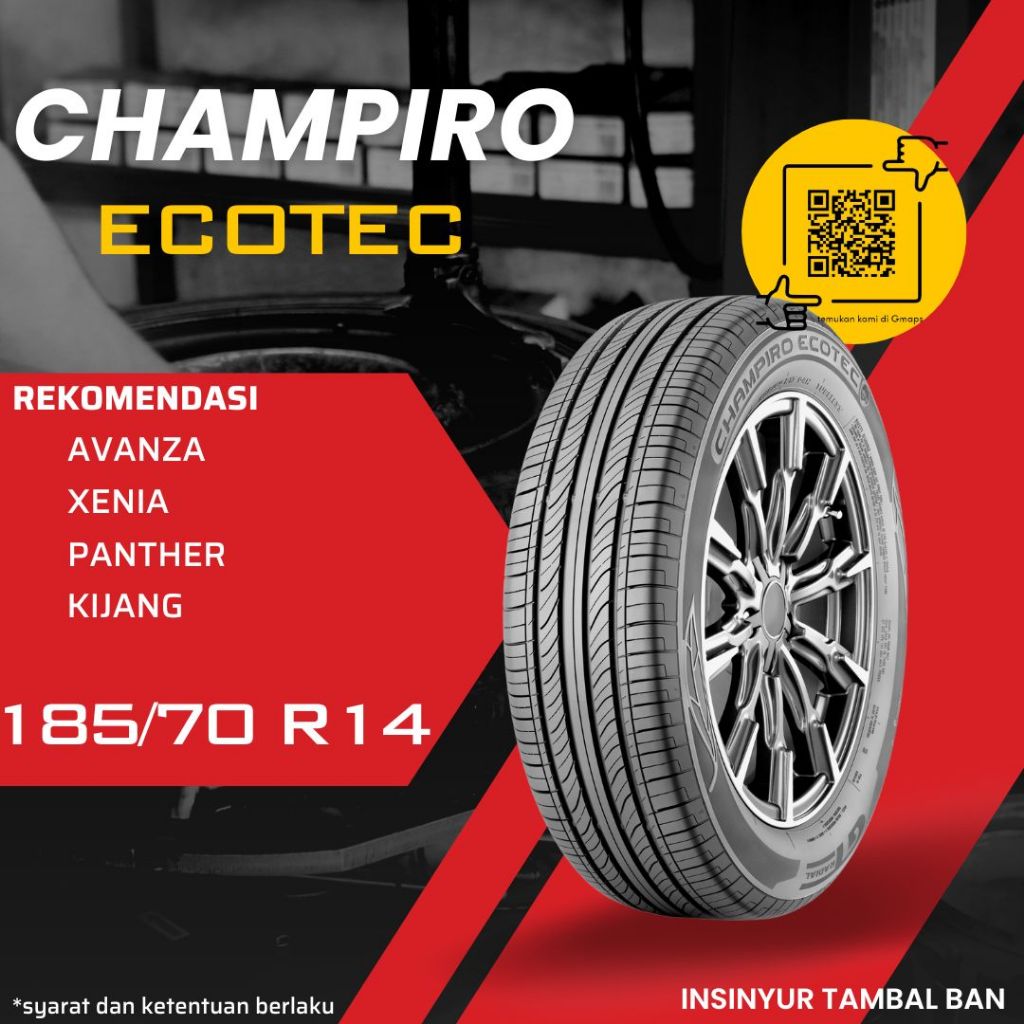 Jual BAN GT CHAMPIRO ECOTEC 185/70 R14 185 70 R14 BAN MOBIL AVANZA XENIA | Shopee Indonesia