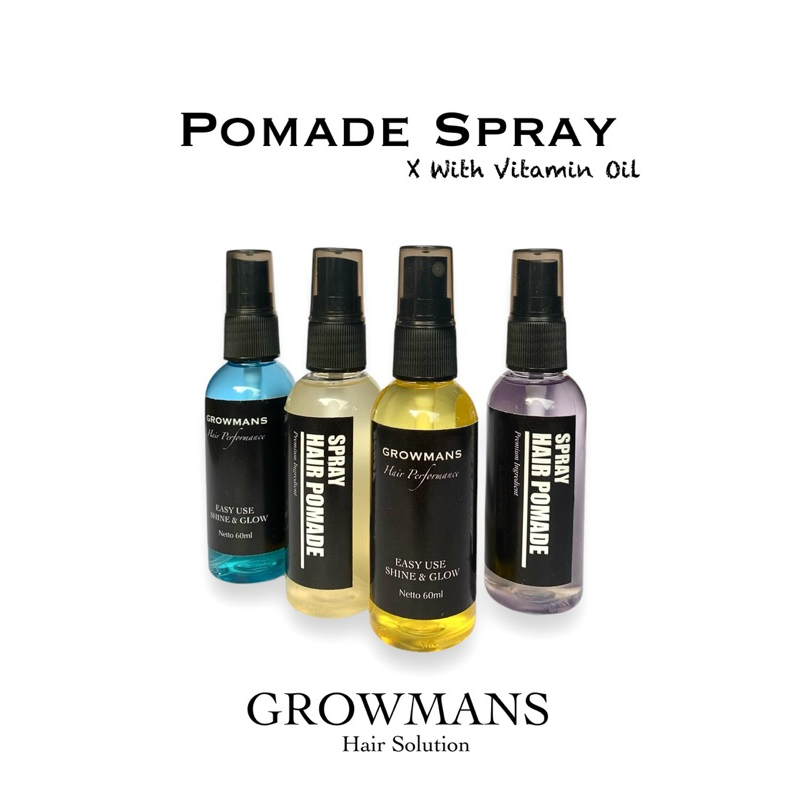 Jual Pomade Spray / Liquid / Pomade Cair 60ml - Growmans Premium Hair ...