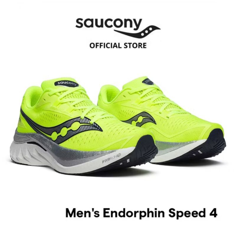 Jual Saucony Sepatu Lari/Running Endorphin Speed 4M - Citron/Navy ...