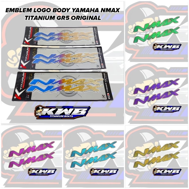 Jual Emblem logo body yamaha nmax titanium gr5 original warna lengkap ...