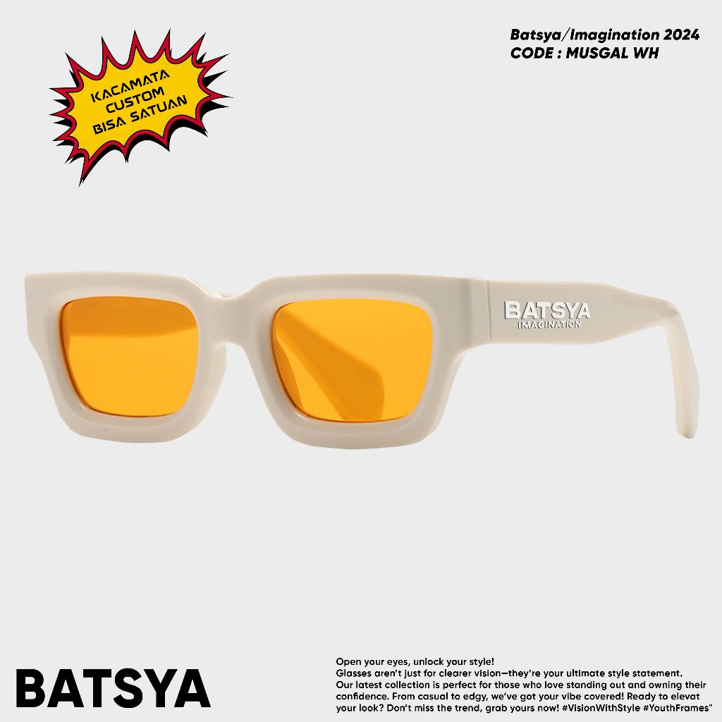 Jual Kacamata Custom Unisex Bisa Satuan Musgal - Batsya | Shopee Indonesia